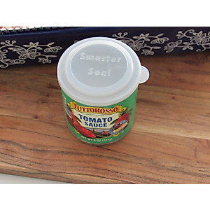 Smarter-Seal, Food Can Lids/Covers, 8-Pack, Clear Color, 4 Small Lids & 4 Large Lids - Fits Most Sizes