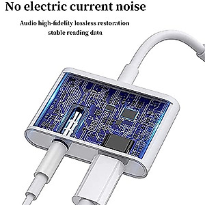 USB C Earbuds Adapter, 2 in 1 USB C to 3.5mm Jack Headphones with Fast Charging and HiFi DAC Dongle Adapter Compatible with Samsung S and Note Series, iPad pro2023 2022 2021, Pixel 7/6/5/4