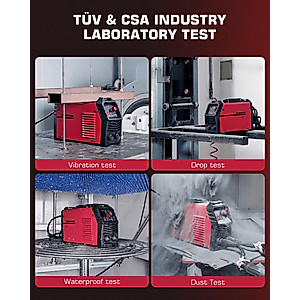 ARCCAPTAIN Stick Welder, [Large LED Display] 200A ARC/Lift TIG Welding Machine with Synergic Control, IGBT Inverter 110V/220V Portable MMA Welder Machine with Hot Start, Arc force and Anti-Stick