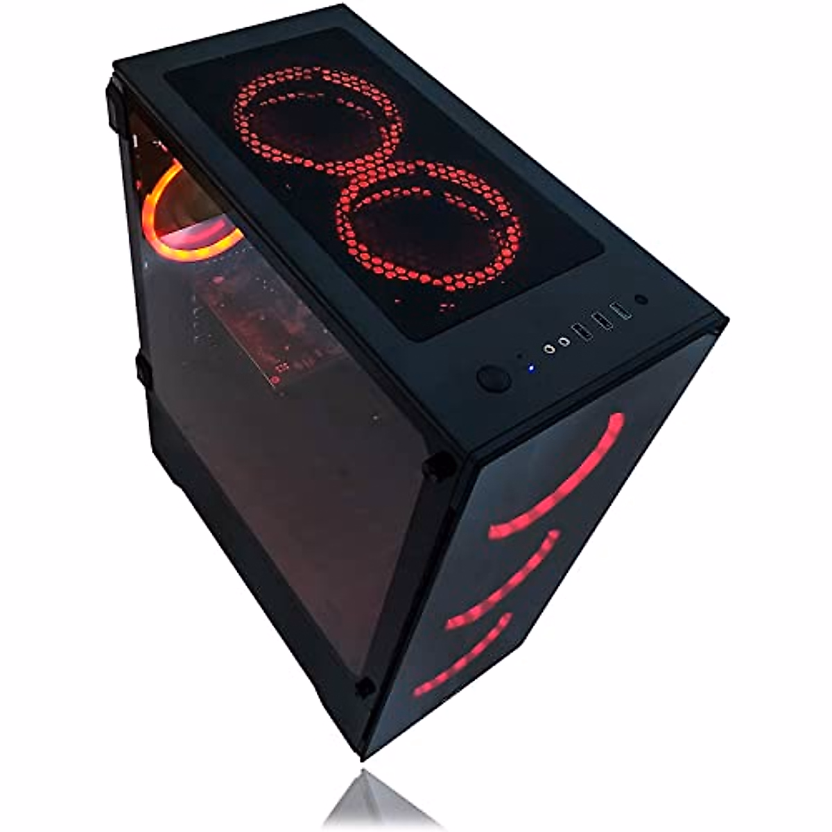 Alarco Gaming PC Desktop Computer Intel 3.70GHz,16GB Ram,512 GB SSD,Windows 11 pro,WiFi Ready,Video Card RX 580 8GB, 6 RGB Fans with Remote