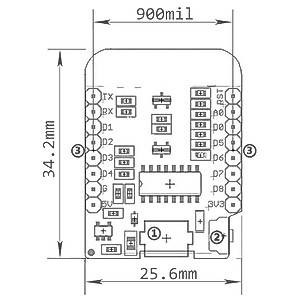 ACEIRMC 5pcs ESP8266 ESP-12 ESP-12F NodeMcu Mini D1 Module WeMos Lua 4M Bytes WLAN WiFi Internet Development Board Base on ESP8266 ESP-12F for Arduino,Compatible with WeMos D1 Mini