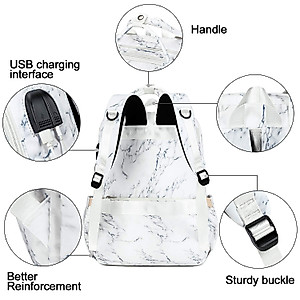 CAMTOP School Backpack Sunflower College Laptop Backpacks with USB Charging Port 15.6 Inch Computer Bookbag for Women Girls