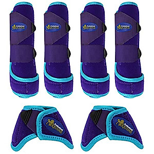 Professional Equine Horse Sports Medicine Splint NoTurn Boots Bell 4125D