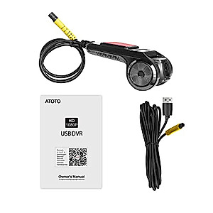 ATOTO AC-44P2 1080P USB DVR On-Dash Camera - Sony Sensor Image- Recording Video On Camera End -Compatible with ATOTO A6 & S8 Series. Not Compatible with F7 Series and P8 Series