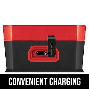 SKIL 65ft. 360° Red Self-Leveling Cross Line Laser Level with Horizontal and Vertical Lines Rechargeable Lithium Battery USB Charging Port, Compact Tripod & Carry Bag Included - LL932201