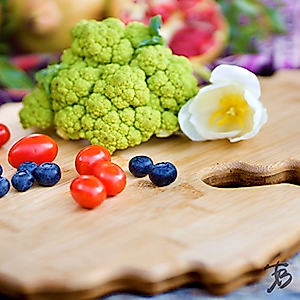 Totally Bamboo Michigan State Shaped Serving & Cutting Board, Large