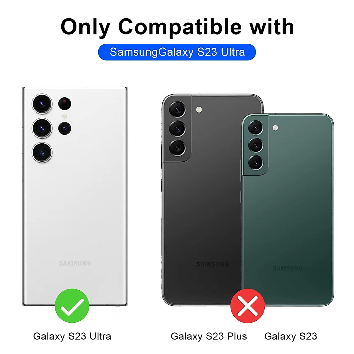 ANNGELAS for Samsung Galaxy S23 Ultra Mag-safe Case,Slim Shockproof Protective Cover with Magnetic,Frosted Hard Back Soft Silicone TPU Bumper Phone Case Compatible Galaxy S23 Ultra 6.8inch,Matte Green