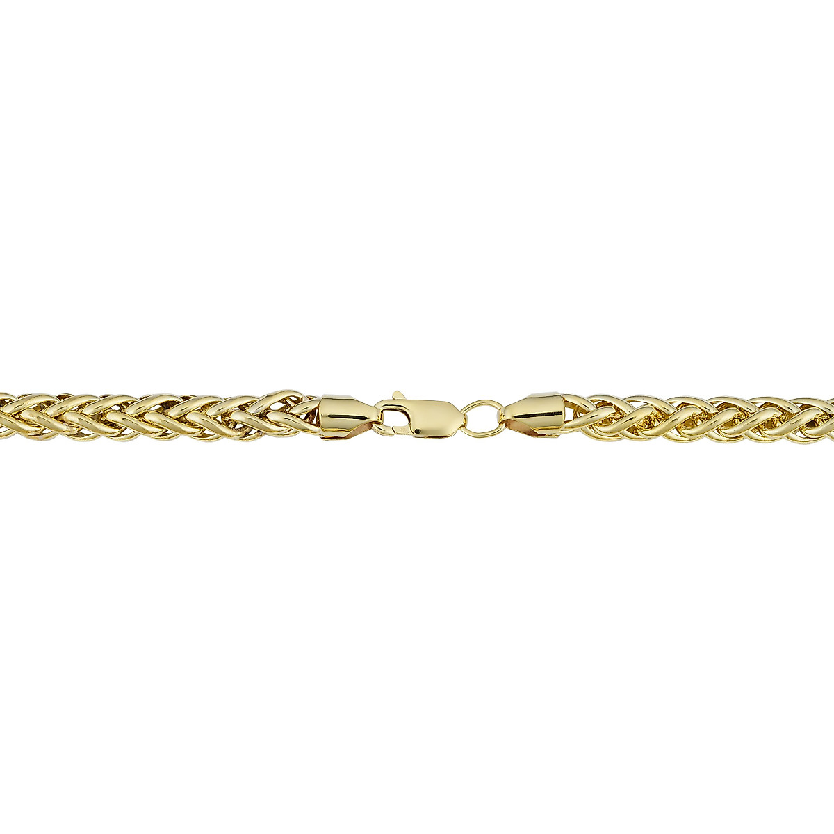 Kooljewelry 14k Yellow Gold Filled Heavyweight Unisex 6 mm Franco Link Chain Bracelet (7.5 inch)
