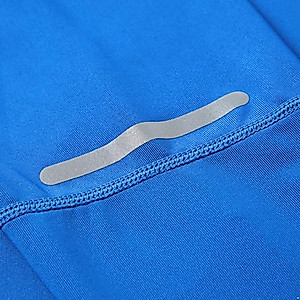 Doomiva Boys Compression T Shirt Kids Goalkeeper Goalie Shirts Sports Undershirt Soccer Tops Athletic Gym Sweatshirt Blue 9-10 Years