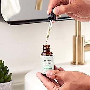 Cremo Beard Oil, Revitalizing Wild Mint, 1 fl oz - Restore Natural Moisture and Soften Your Beard To Help Relieve Beard Itch
