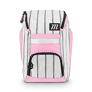 Marucci Unisex Kid's Foxtrot T-Ball BAT Pack, White/Black/Pink, 11.5" W x 8" D x 15.5" H