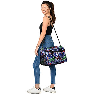 Marvel Duffel Travel Bag Spider-man Thor Hulk Iron Man All Over Print (Avengers)
