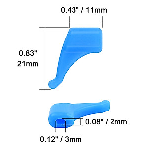 Hishelf 16 Pairs Eyeglass Ear Grips, Anti Slip Eyewear Retainers, Soft Silicone Ear Hook for Kids Glasses - Multicolor (HS003)