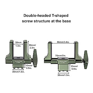 SUNWAYFOTO SM-86 Hunting Tripod Rifles Gun Rest for Shooting Saddle Mount to Arca Swiss Clamp Adapter