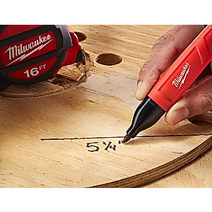 MILWAUKEE ELEC TOOL 48-22-3103 Medium, Chisel Black Marker,
