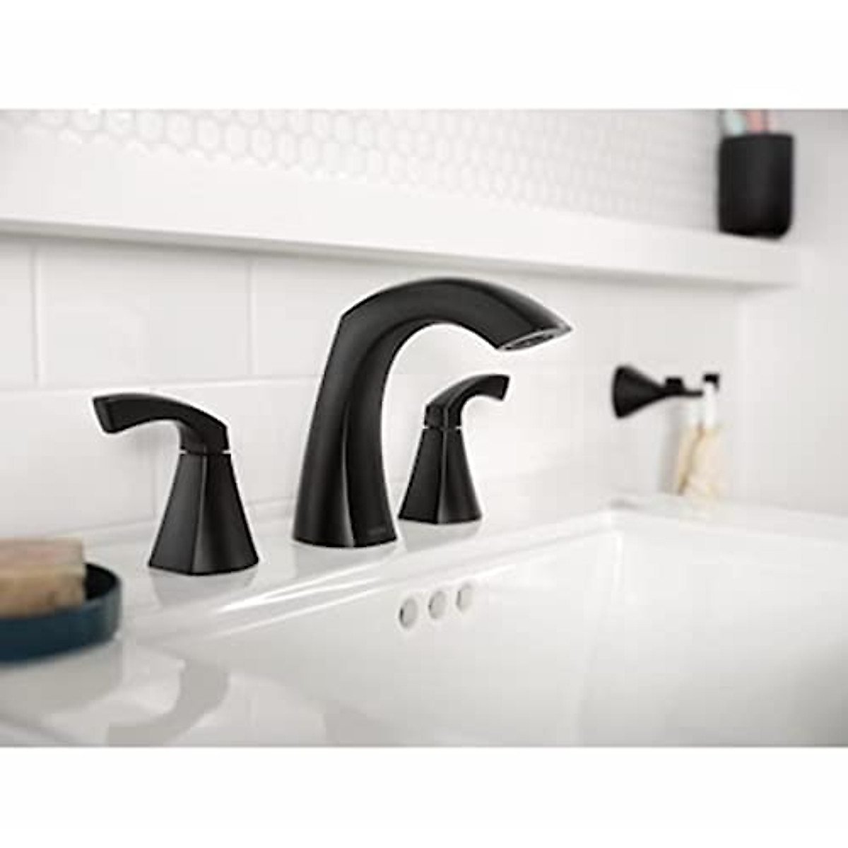 Moen Faucet BR WS HIARC LNDOR MBK2H 84504BL