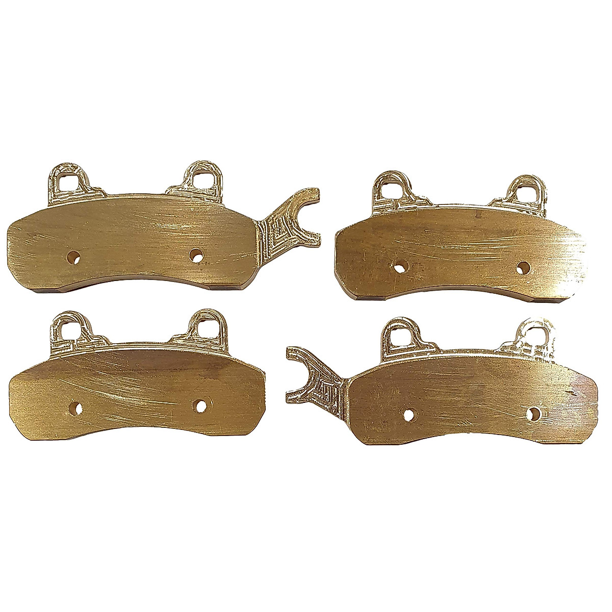 Brass Brake Pads (2 Pair) compatible with Can-Am 715900379, 715900380, 715900386, 715900387