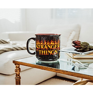 Silver Buffalo Stranger Things Hellfire Club Ceramic Camper Mug, 20 Ounces