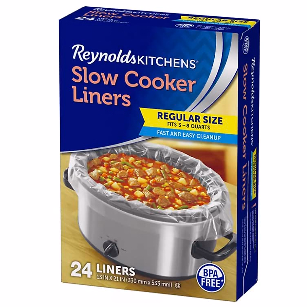 Reynolds Slow Cooker Liners, 24 Pack