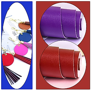 Smooth Solid Color Black Faux Leather Sheets Roll 12"X53" (30cmX135cm),Very Suitable for Making Crafts, Leather Earrings, Bows,Sewing(Black)