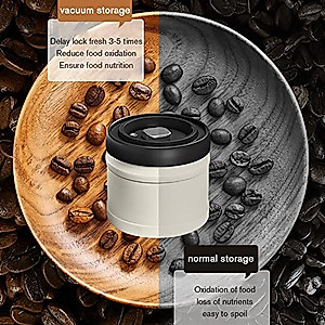 SPERKY Coffee Containers Stainless Steel Airtight Coffee Container Storage Canister Vacuum Sealed Cans Coffee Jar Canister for Coffee Beans Tea
