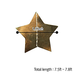 ebabyland 3Pack Gold Star garland - star banner - gold decor graduation party decorations 2022 Bridal Shower baby shower decor gold birthday decorations Baptism Decorations party supplies