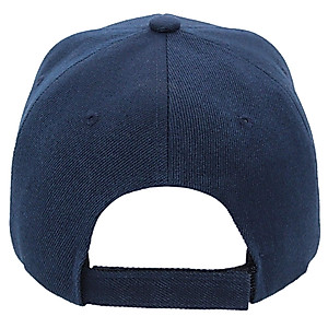 AZTRONA Baseball Cap Men Women - Adjustable Plain Sports Fashion Quality Hat, NAV Navy