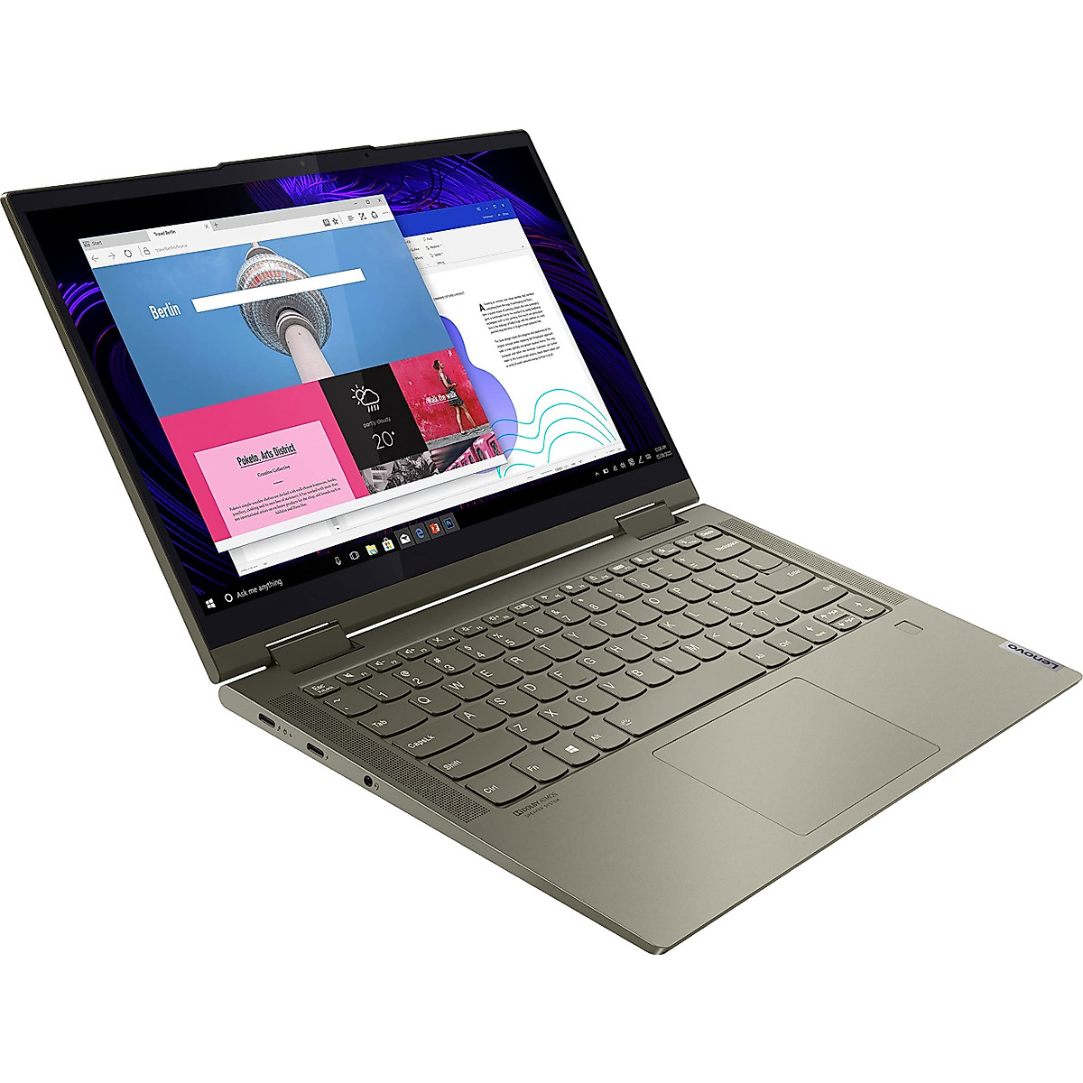Lenovo - Yoga 7i 2-in-1 14" Touch Screen Laptop - Intel Evo Platform Core i5 - 8GB Memory - 512GB Solid State Drive - 82BH000 - TWE Cloth (12GB | 512GB SSD)