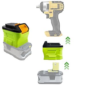 for Ryobi for Dewalt Battery Adapter Converter,Replacement for Dewalt 20V Battery,for Dewalt 20V Cordless Power Tool Adaptor,Work for DEWALT 20V MAX Cordless Drill/Impact Driver Cordless Tool