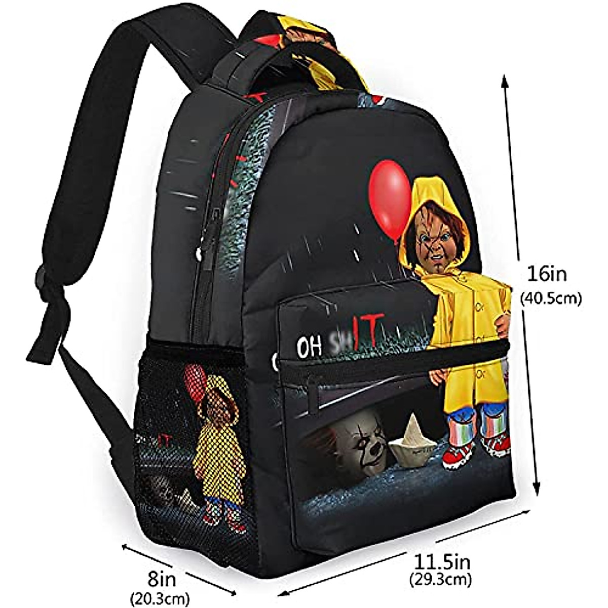Horror Movie Chu-CKY Backpack Laptop Travel Bag Durable Waterproof for School College Student Knapsack