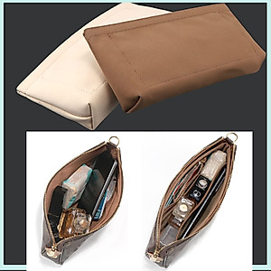 Lckaey Purse Organizer for Large Liner Compatible with Pochette Accessories Pouch Inside Insert 3039-Beige