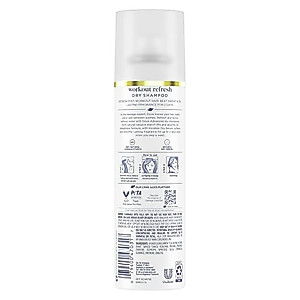 Dove Advanced Dry Shampoo Workout Refresh & Revive Post Workout Hair Without Water Lasting Fragrance for 2 Days 5 oz