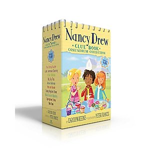 Nancy Drew Clue Book Conundrum Collection (Boxed Set): Pool Party Puzzler; Last Lemonade Standing; A Star Witness; Big Top Flop; Movie Madness; Pets ... Record Mystery; Springtime Crime; Boo Crew
