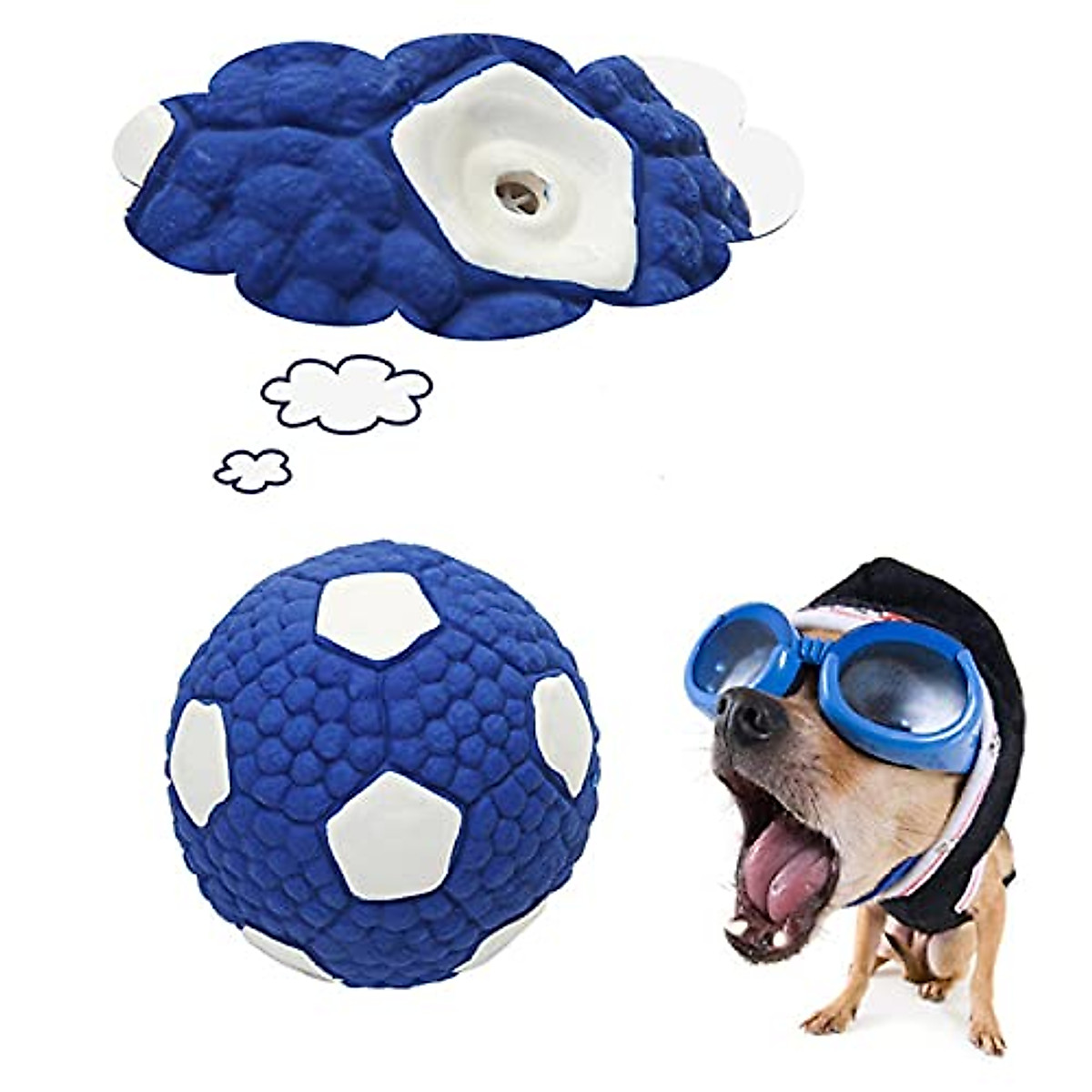 NC Popular Dog Toy Latex Rugby Tennis Dog bite Vocal Ball pet Toy