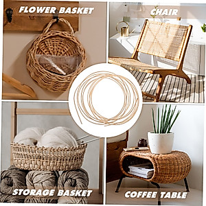 EXQUIMEUBLE 1 Roll Rattan Weave Material DIY Kits Rattan Furniture Woven Baskets Craft Rattan Cane Chair Cane for DIY Furniture Repair Kit Rattan Furniture Weaving Material DIY Rattan Crafts