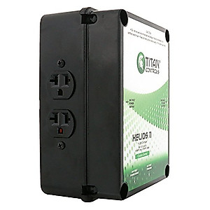 Titan Controls Classic Series Helios 11, 4-Light Controller with Trigger Cord, 240 Volt, Black