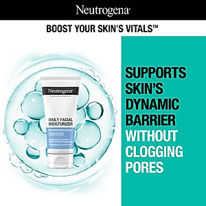 Neutrogena Ultra Gentle Daily Foaming Facial Cleanser, 16 fl. oz, Daily Facial Moisturizer, 3.4 fl. oz, Non-Comedogenic Skincare for Sensitive Skin, 2 Items