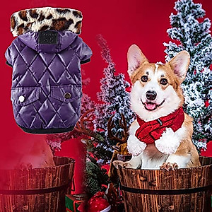 Pet Clothes for Medium Dogs Boys Small Pet Puppy Warm Winter Sweater Hoodie Doggy Cat Waterproof Thick Coat for Small Breed Dog Like Chihuahua