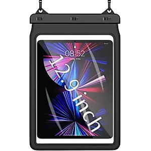 AICase Universal iPad Waterproof, Dry Bag Pouch for iPad Pro 12.9 5th/4th/3rd Gen iPad Pro 11/10.5/9.7, New iPad 9.7, iPad Pro 9.7, iPad Air 4/Air 3/Air 2, Galaxy Tab S7 Tablets up to 12.9 Inch