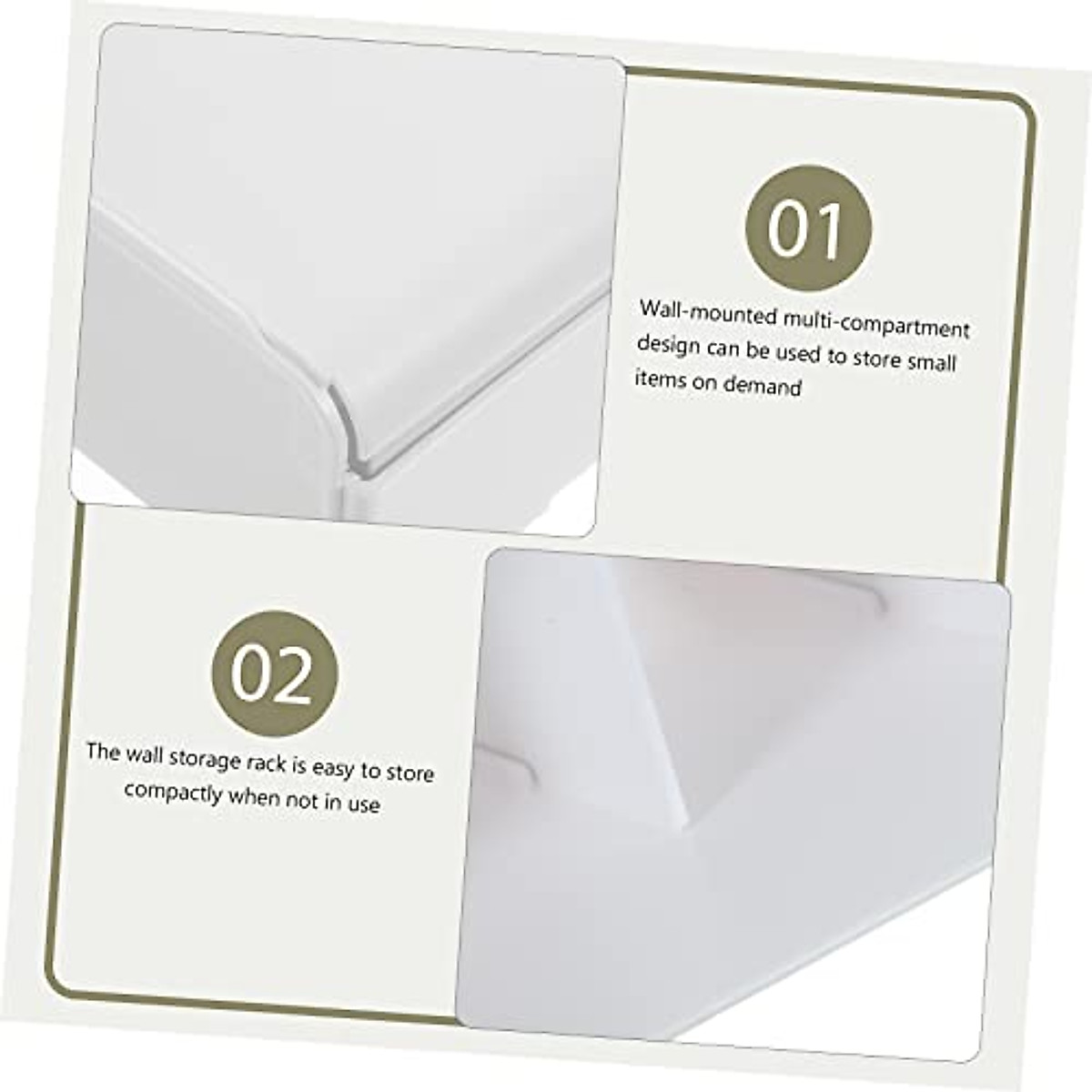 Zerodeko Wall Mount Sock Organizer Clear Organizer Drawers Compartment Storage Box Underwear Storage Box Multifunctional Storage Box Plastic Pp White Grid Sheer Socks