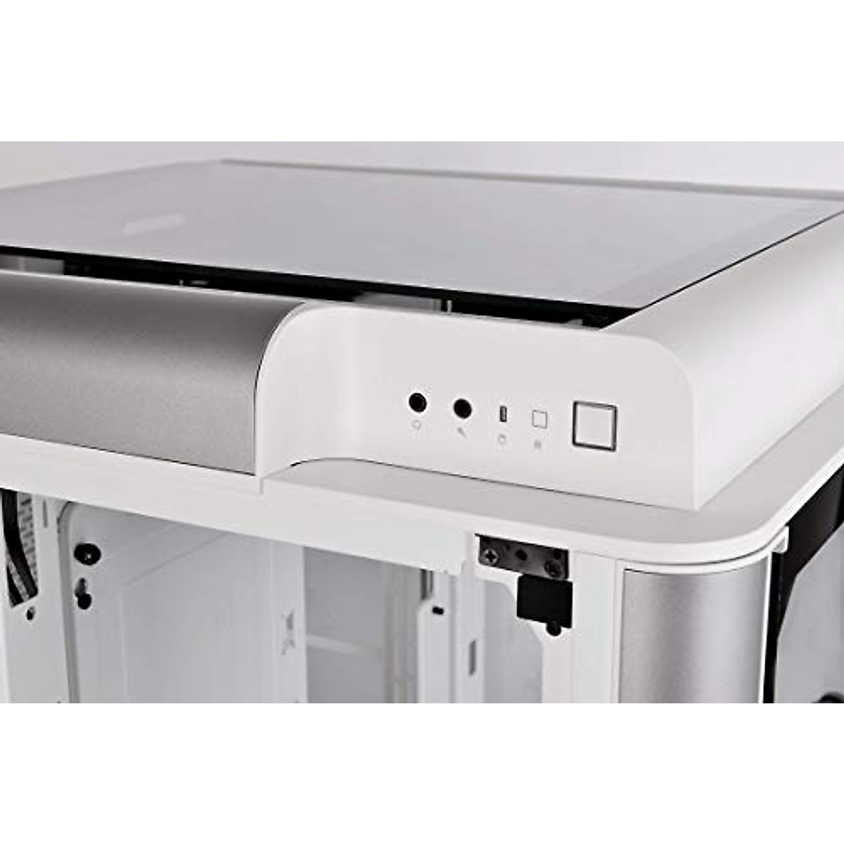 Thermaltake Level 20 HT Snow Edition 4 Tempered Glass Type-C Fully Modular E-ATX Full Tower Computer Chassis with 2 140mm Top Fan Pre-Installed CA-1P6-00F6WN-00