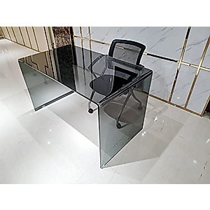 Neos Modern Furniture CD009GY-N Rectangular Shaped PC Laptop Workstation Table for Home Office, Gray