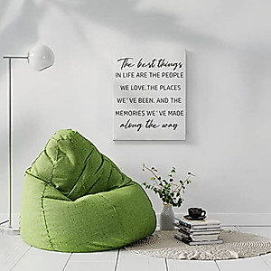 Motivational Wall Art, Colorful Canvas Prints, The Best Things In Life Are The People We Love, Nursery Decor, Kids Room Classroom Office Inspiration, 1 Sets 12x15 inch FRAMED – 011