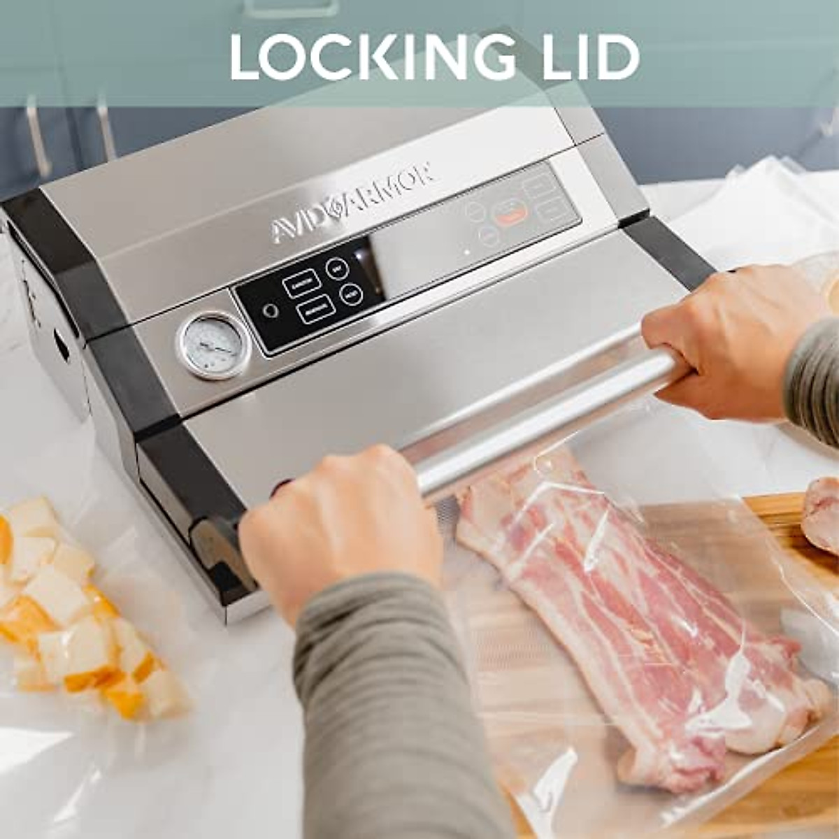 Avid Armor - Vacuum Sealer Machine A420, Vacuum Food Sealer for Foods, Meat Sealers Vacuum Packing Machine, Compact Vacuum Sealers with 12-Inch Vaccum Sealer Bar