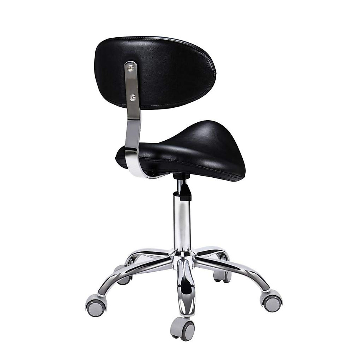Aries Outlets Multi Function Dental Medical Ergonomic Saddle Seat Stool for Dentist Chair PU Leather