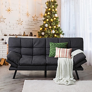 Hcore Sofa Bed,Convertible Sleeper Futon Couch Sofabed, Grey