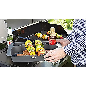 Outset 76204 Grill Prep Station With Lid, 15" x 10" x 2.6"