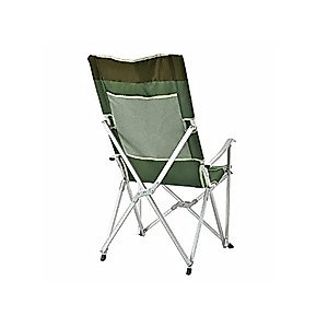 Portable Camping Chairs 2 Pack, Higher Folding Beach Chair Outdoor Sun Pool Lawn Picnic Sand Chair Aluminum Frame with Carrying Bag for Hiking BBQ Beach Traveling Picnic Fishing