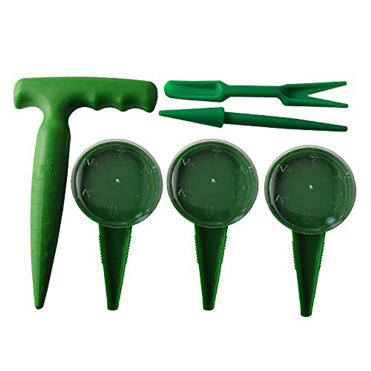 AXLIZER Set of 6 Gardening Tools Hand Planter Seedling Remover Seedling Lifter Seed Planter Tool