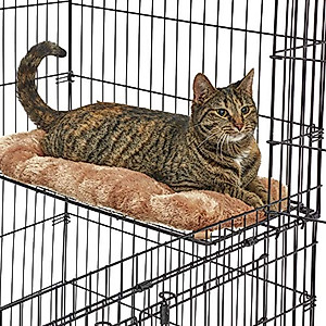 MidWest Homes for Pets Cat Playpen / Cat Cage Includes 3 Adjustable Resting Platforms, Removable Leak-Proof Pan, Easy 2-Door Top / Bottom Access & 4-locking Wheel Casters, 36"L x 23.5"W x 50.5"H